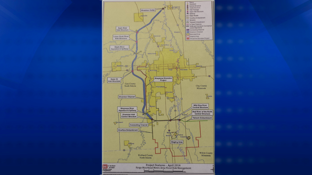 Fargo Moorhead Diversion Project Map – Water Protection Network